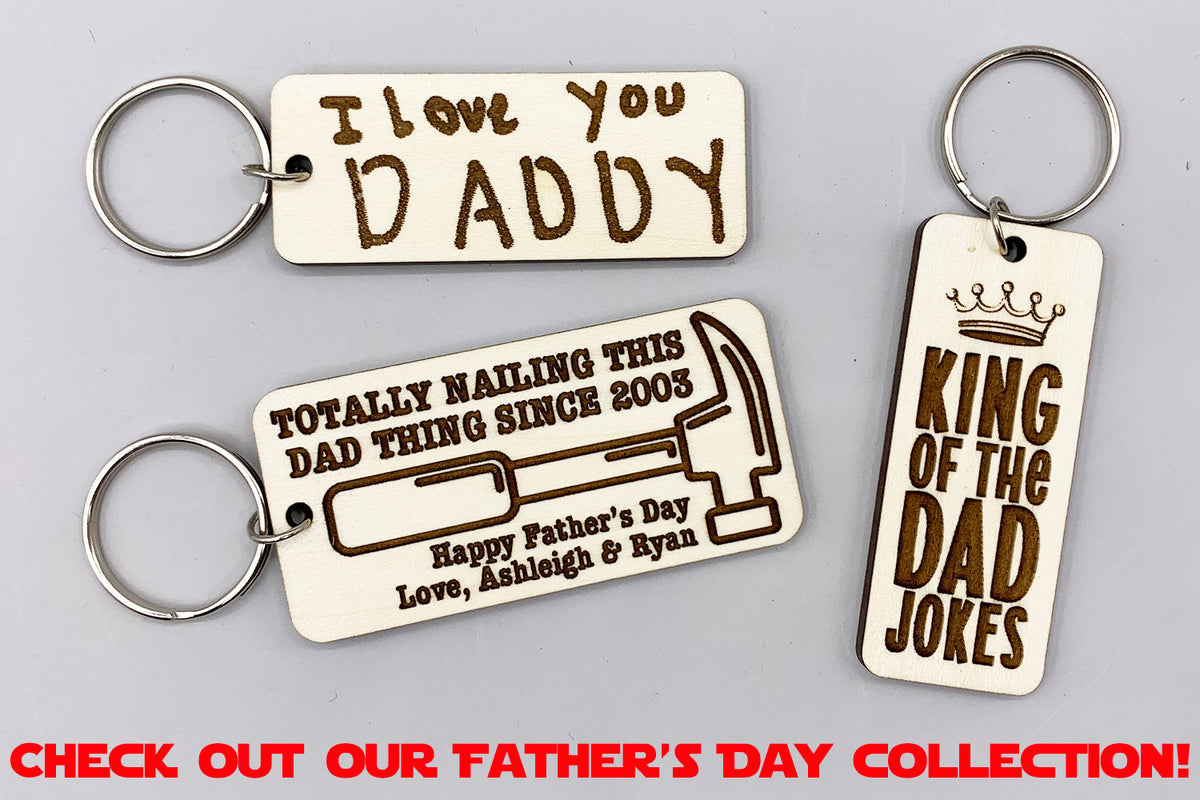 King of the Dad Jokes Keychain – Pew Pew Lasercraft, LLC
